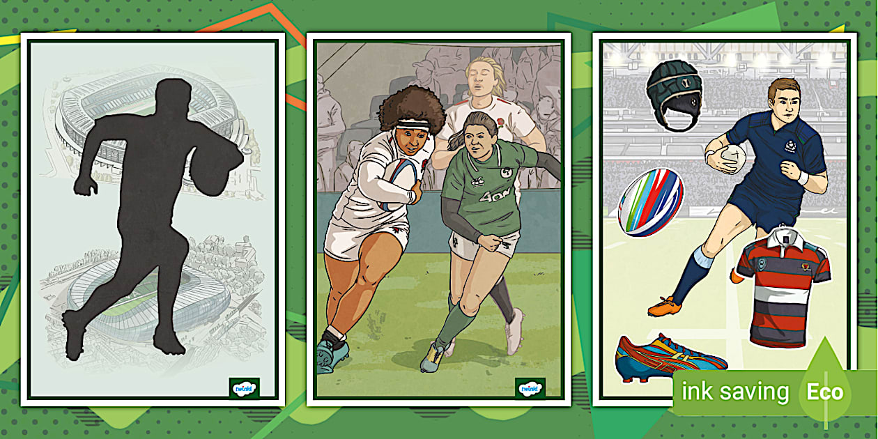Editable Rugby Themed Poster Templates (teacher made)