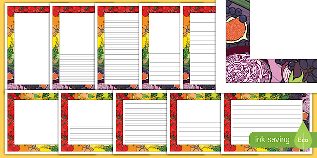 Harvest Festival Page Border Pack