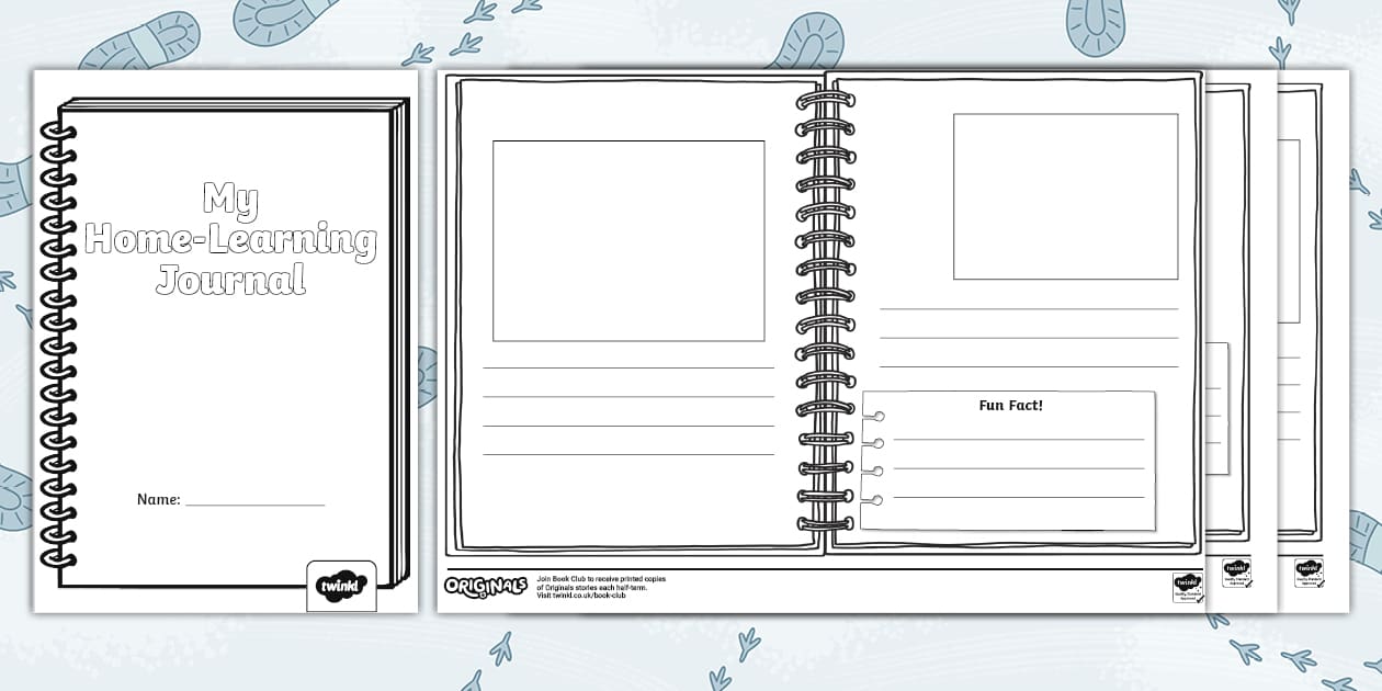 Home-Learning Journal Template (teacher made) - Twinkl