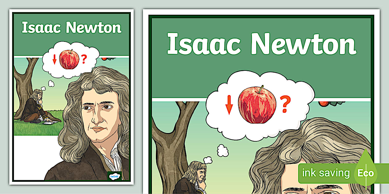 Isaac Newton Display Poster (Teacher-Made) - Twinkl