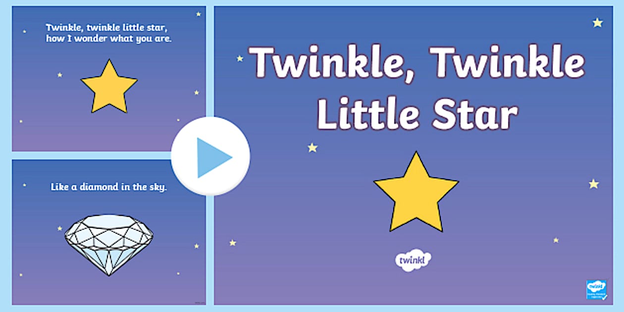 Twinkle, Twinkle Little Star Nursery Rhyme PowerPoint