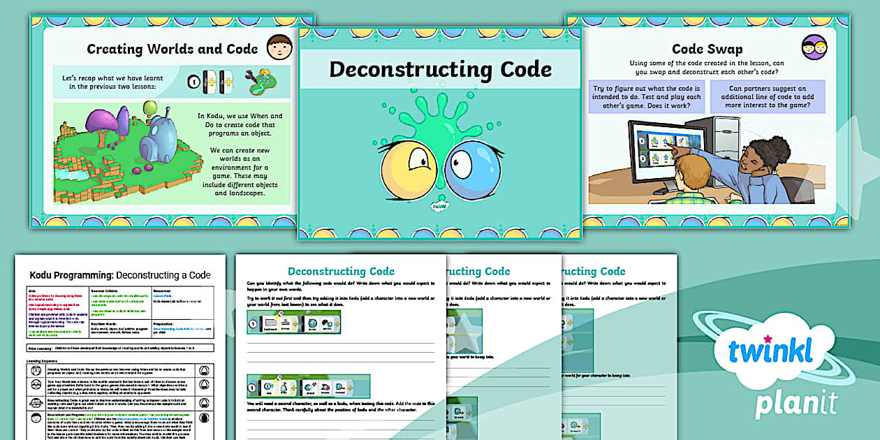Computing: Kodu Programming: Deconstructing Code Year 6 Lesson Pack 4