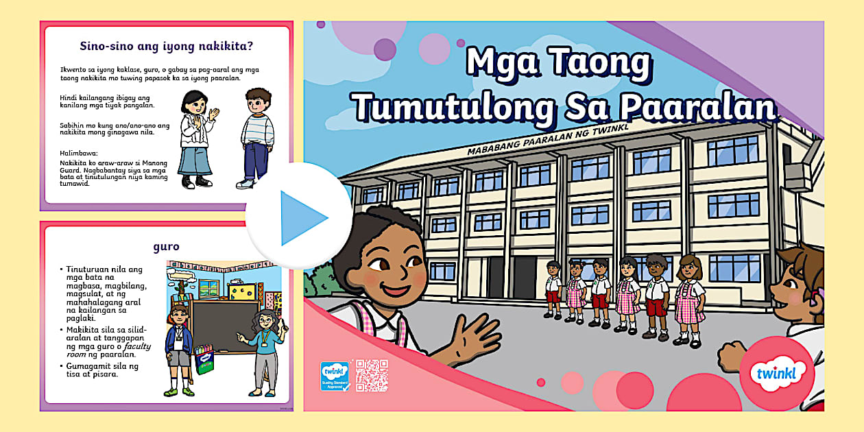 Mga Taong Tumutulong Sa Paaralan|Kinder | Twinkl - Twinkl