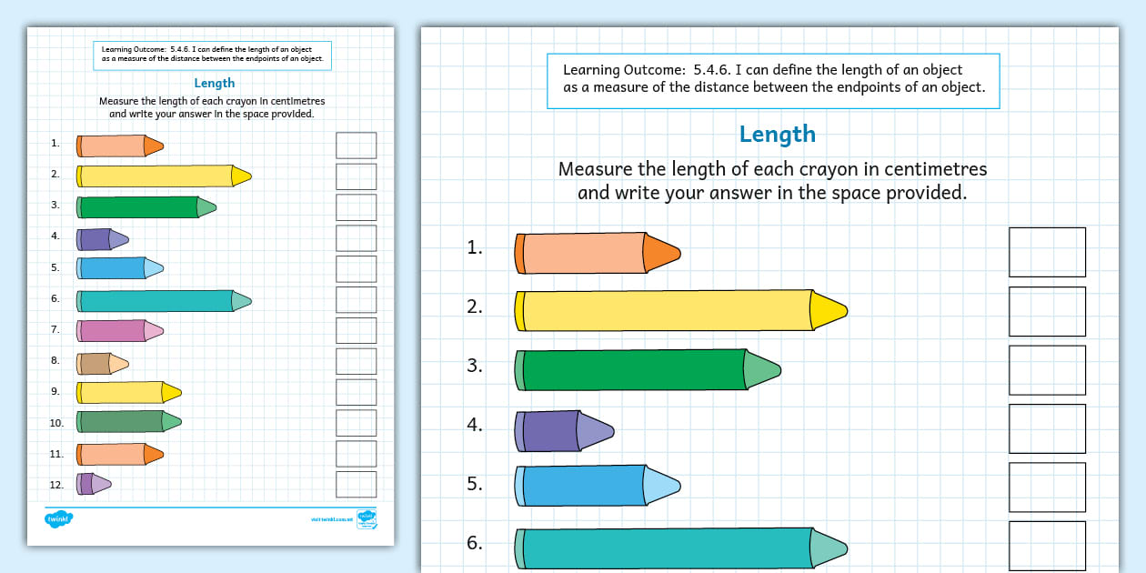 Length Worksheet l Twinkl (teacher made) - Twinkl