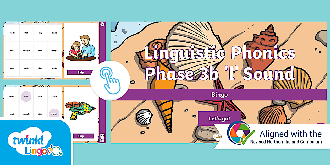 Linguistic Phonics Phase 3b 'l' Sound Bingo Game
