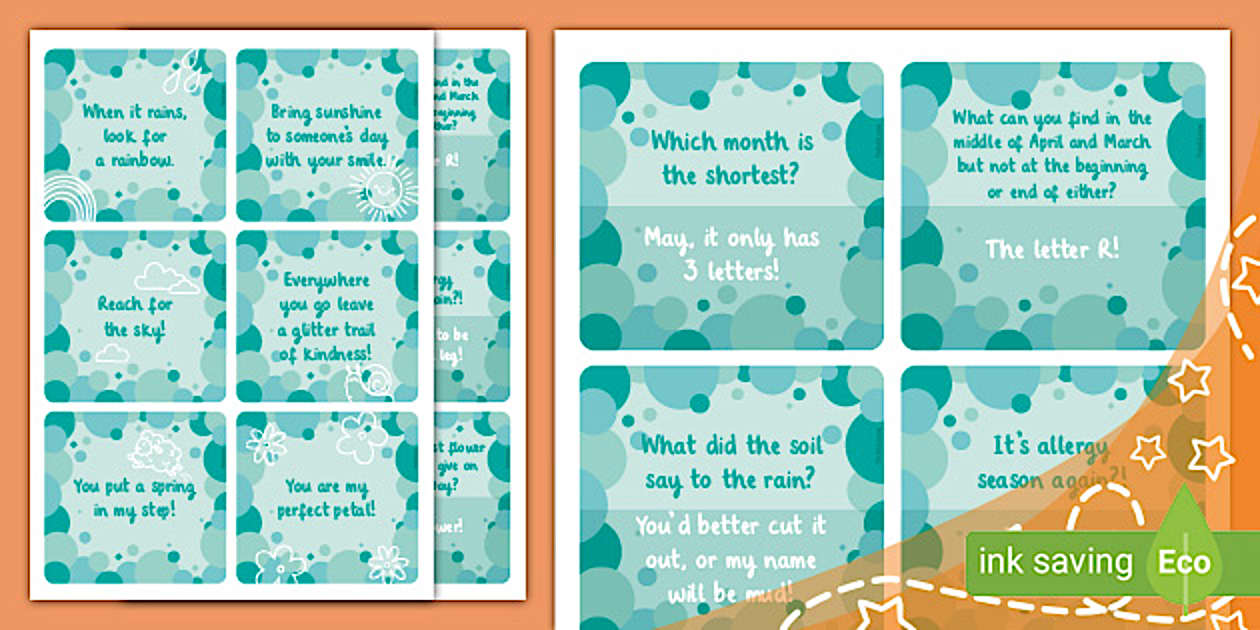 Spring-Themed Lunchbox Cards (Teacher-Made) - Twinkl