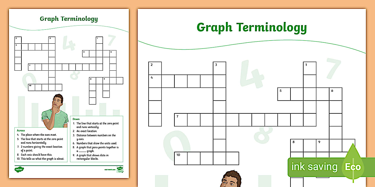 Graph Terminology Crossword (Teacher-Made) - Twinkl