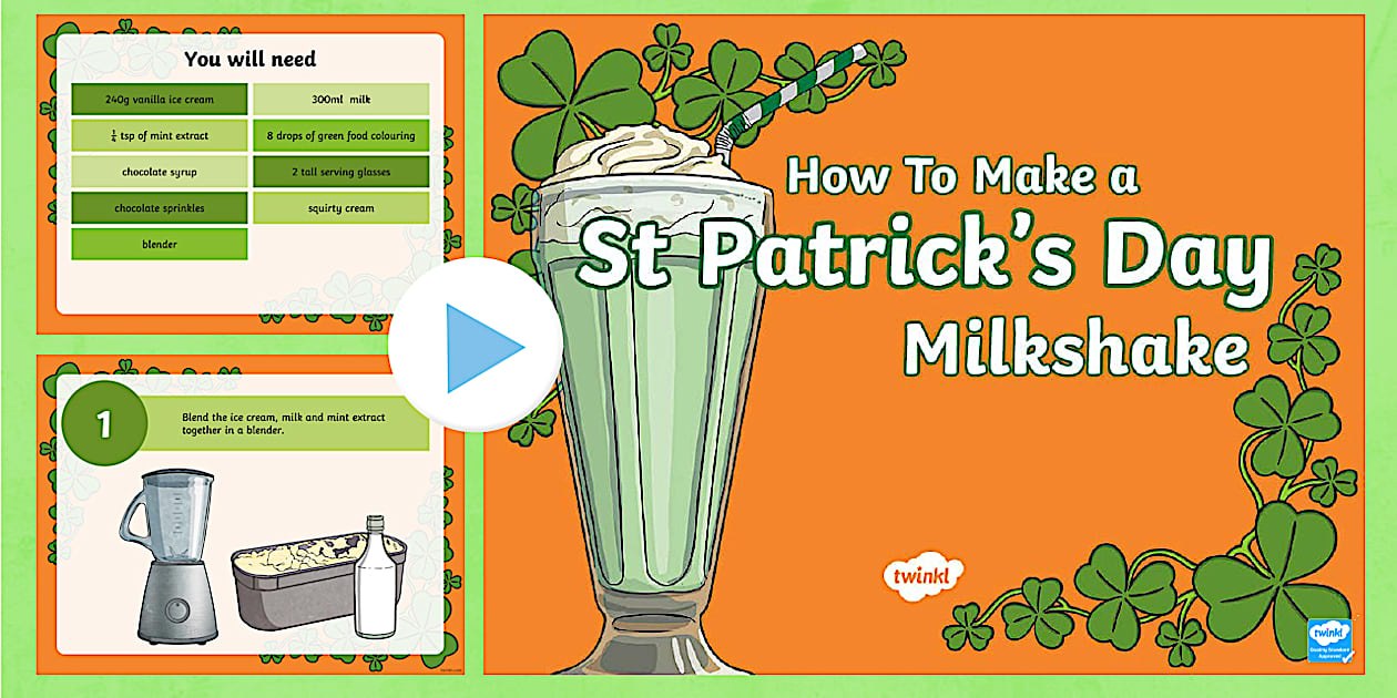 St Patrick’s Day Milkshake Instructions | PowerPoint