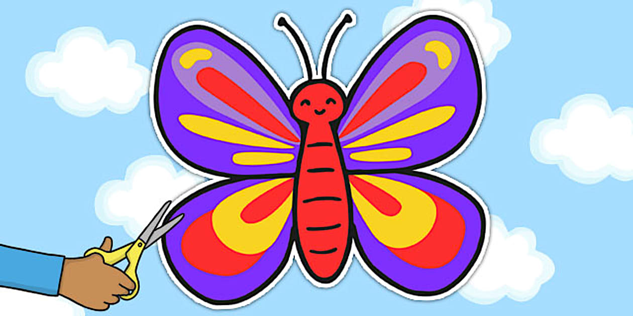 👉 Butterfly Display Cut-Out - Primary Resources - Twinkl