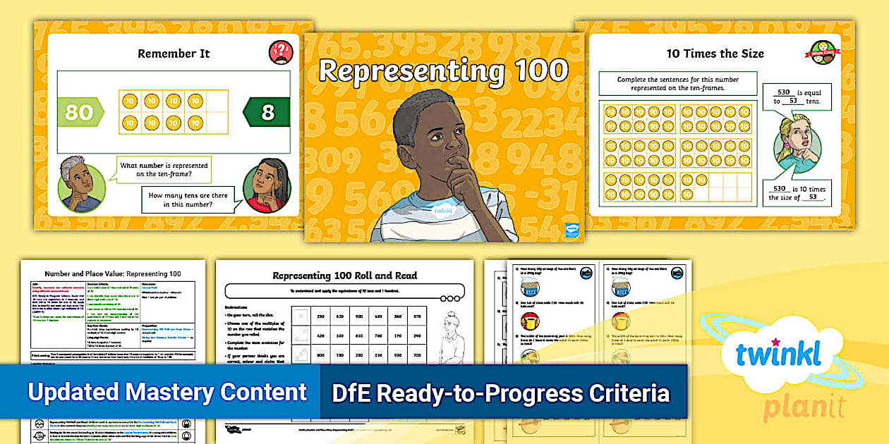 👉 Representing Numbers, Mastery Place Value Lesson for Year 3