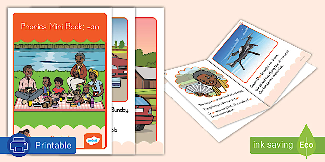 Grade 1 Mini Book -an (teacher made) - Twinkl