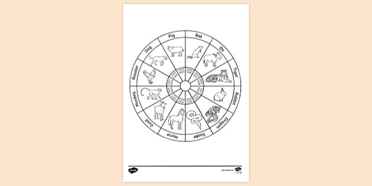 Lunar New Year Colouring Page | Colouring Sheets - Twinkl