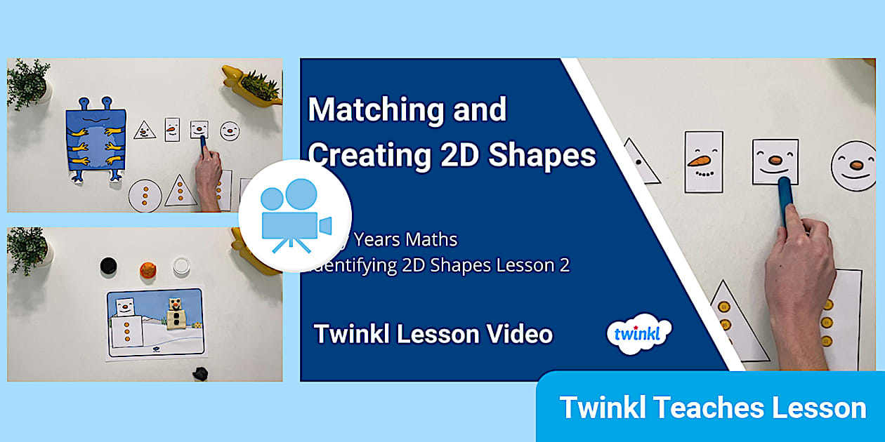 👉 Early Years (Ages 3-5) Maths: 2D Shapes Video Lesson 2