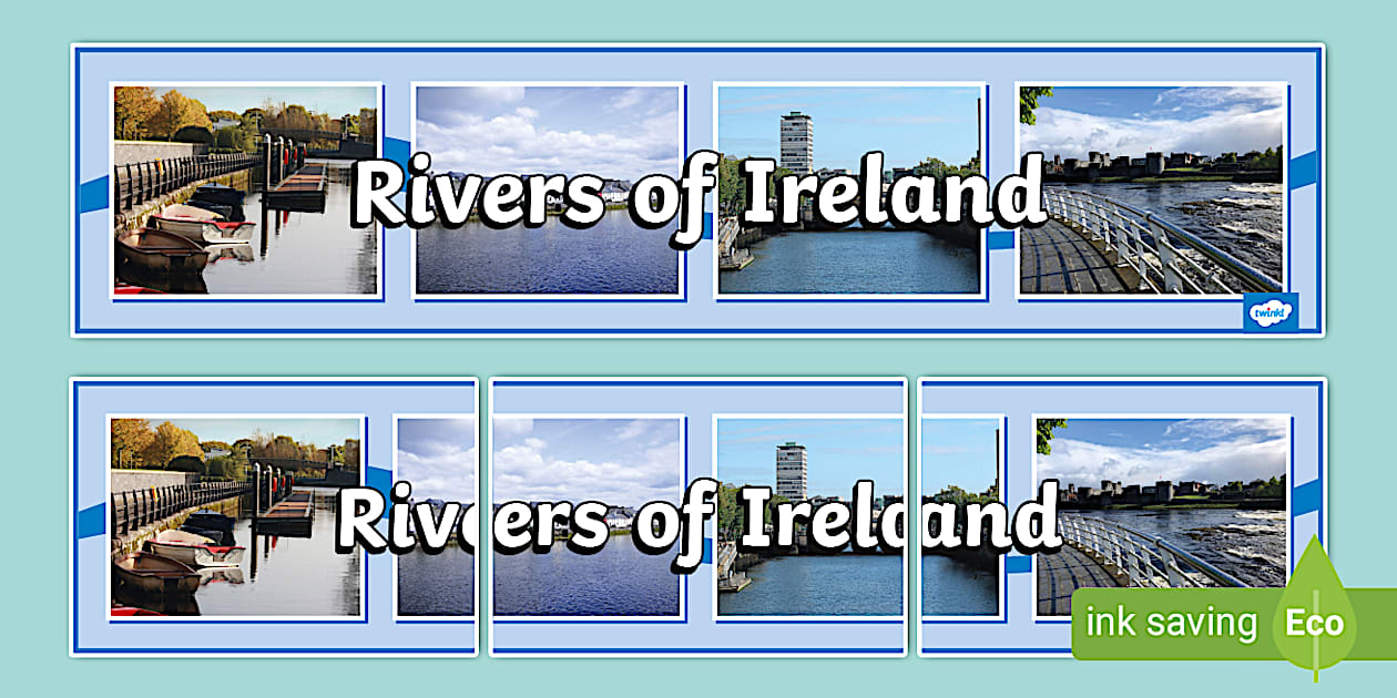 Rivers of Ireland Photo Display Banner (teacher made)