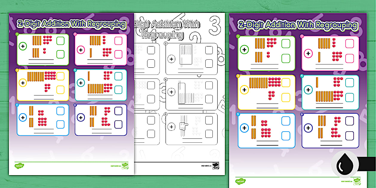 Addition and Subtraction With Regrouping and Pictures