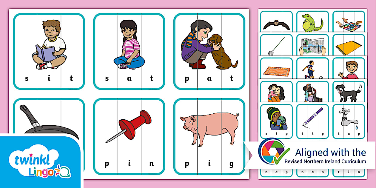 NI Linguistic Phonics CVC Word Puzzles (Teacher-Made)