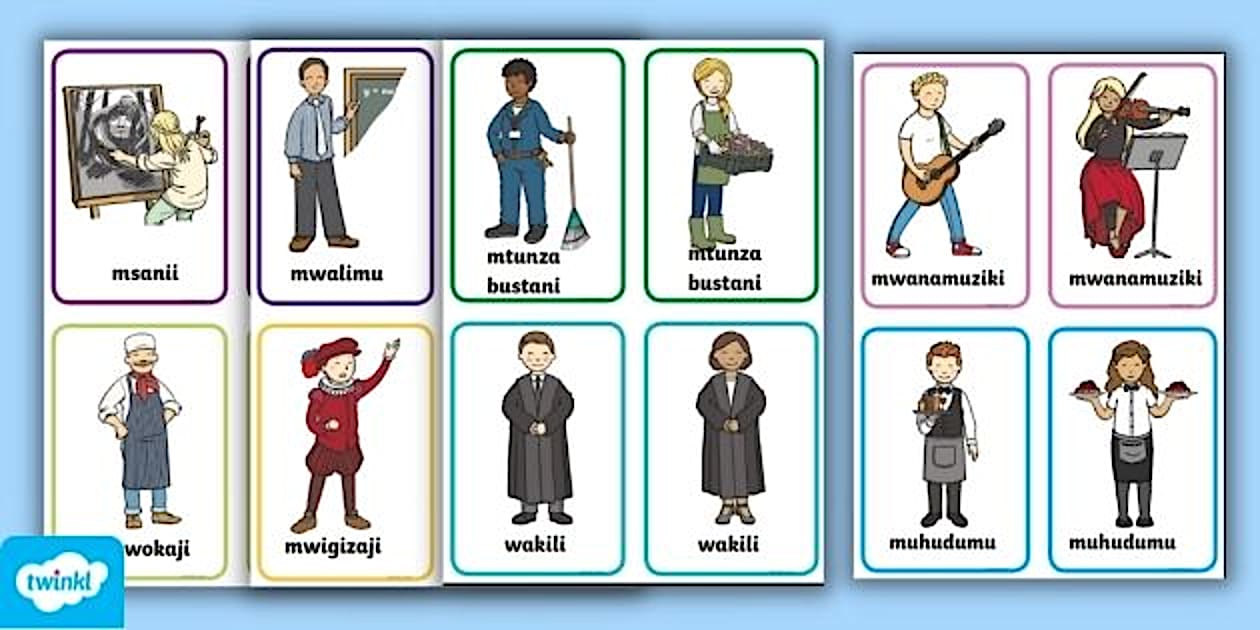 Career Flashcards PDF | Common Jobs | Primary Resources