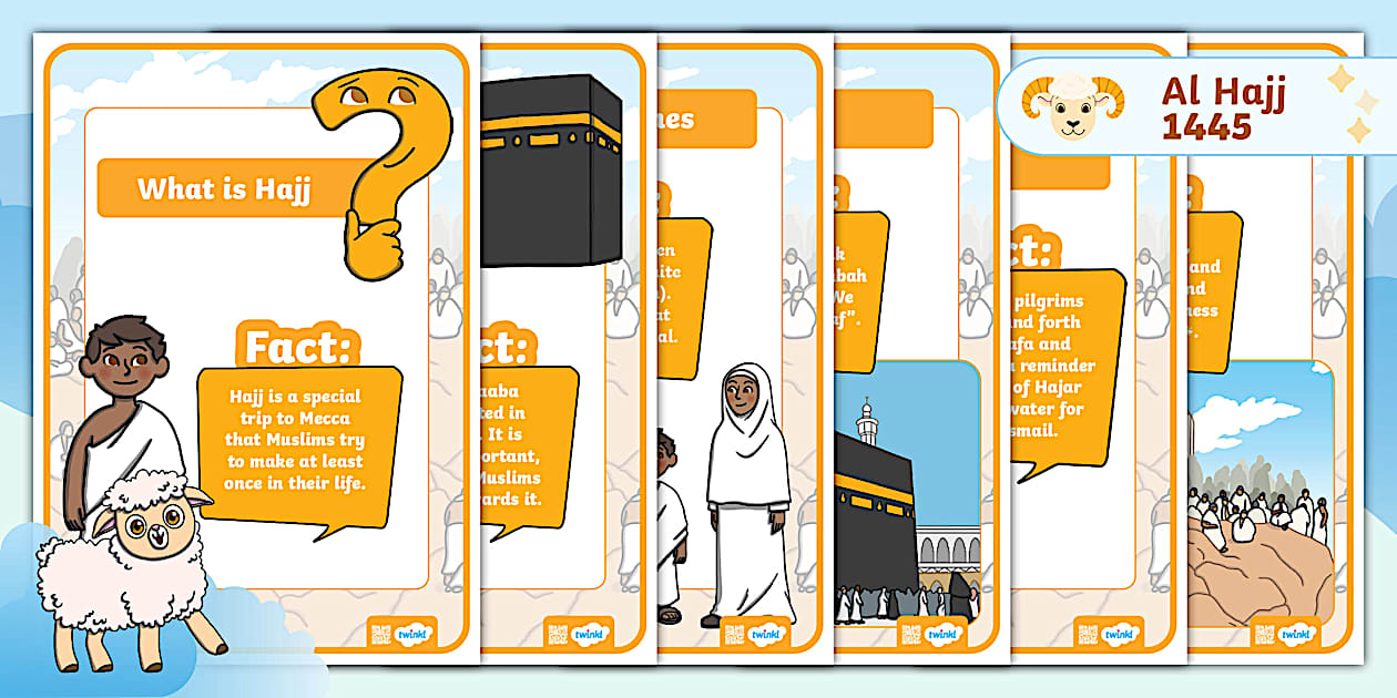 My First Hajj Fact Cards (Teacher-Made) - Twinkl