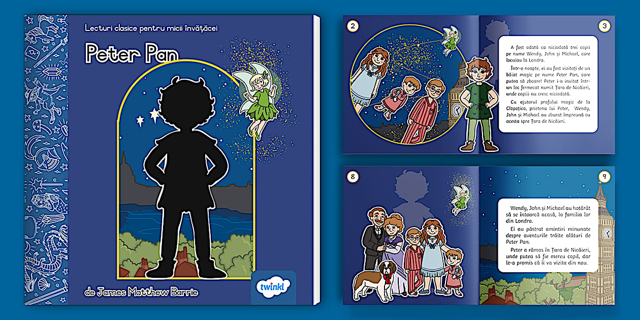 Lecturi clasice pentru micii învățăcei: Peter Pan – eBook
