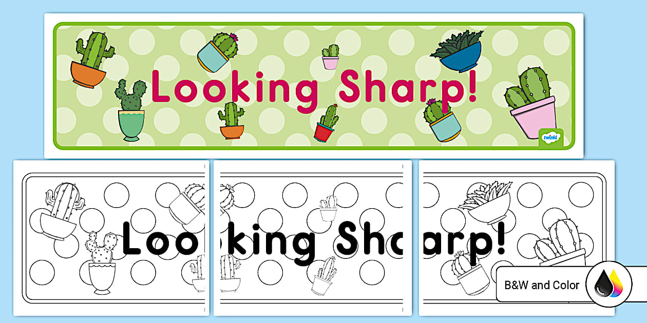 Succulent Banner (teacher made) - Twinkl