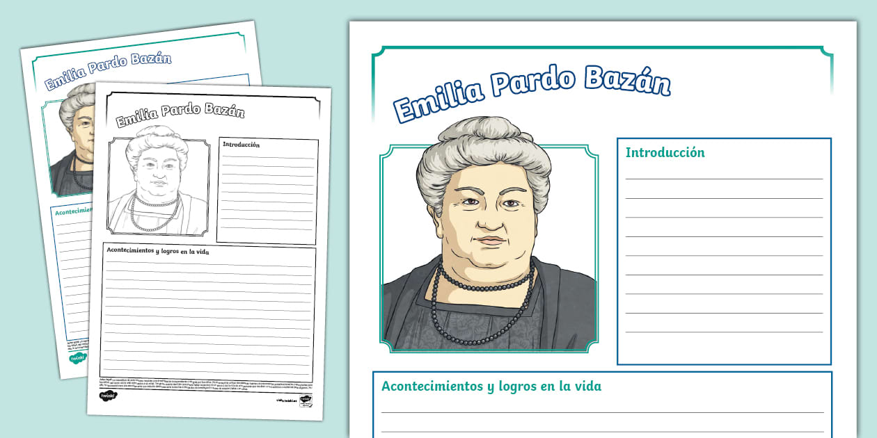 Ficha de actividad: Biografía de Emilia Pardo Bazán