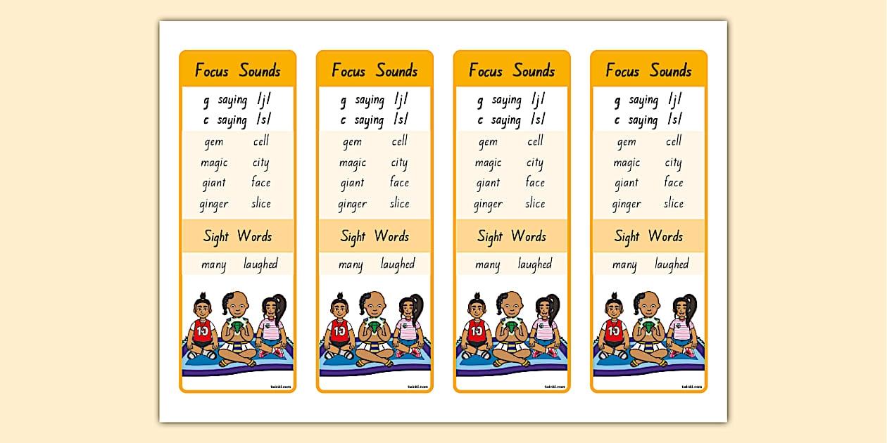 Twinkl Phonics Focus Words Bookmarks - Level 5 Week 18