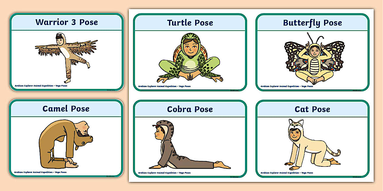 Arabian Explorer Animal Expedition Yoga Cards (teacher made)