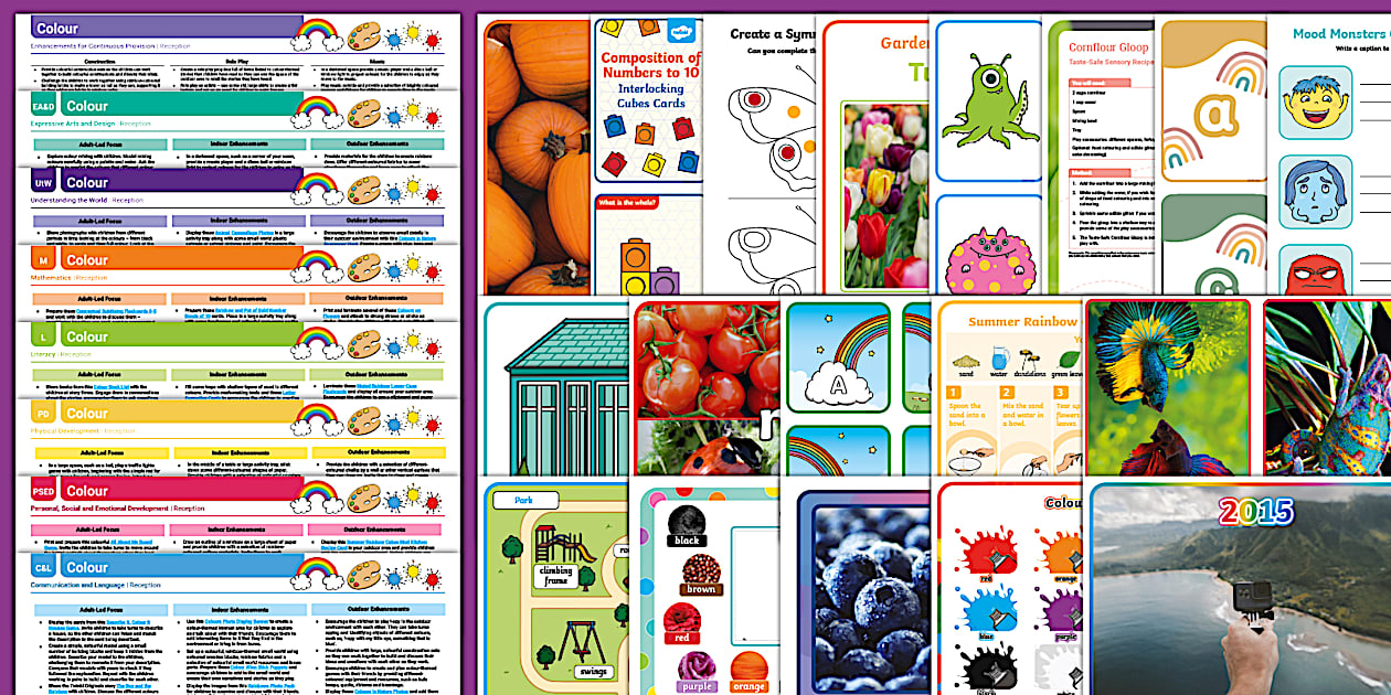 Colour Planning Continuous Provision Resource Pack Reception