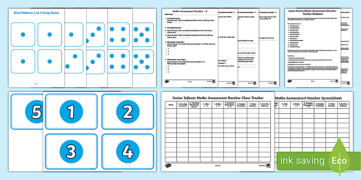 Junior Infant (Baseline Assessment Number Pack) - Twinkl