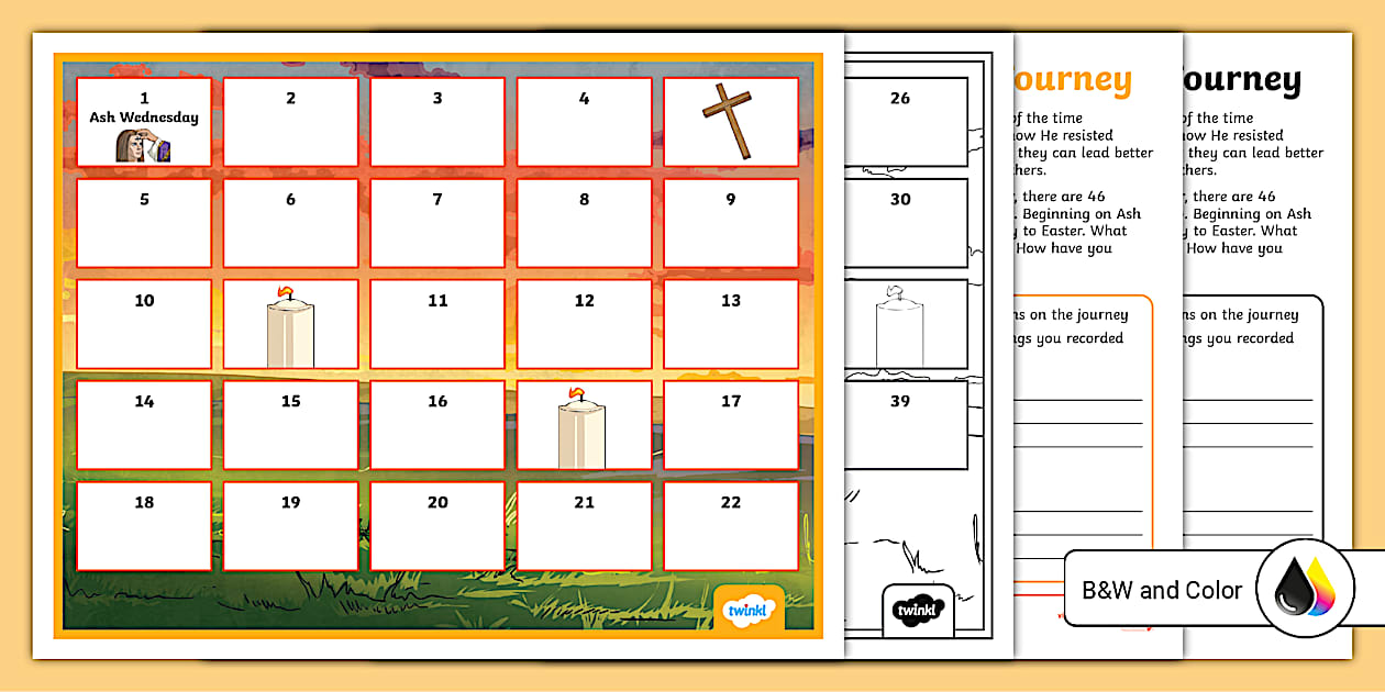 My Lenten Journey | Lent | Twinkl USA (teacher made)
