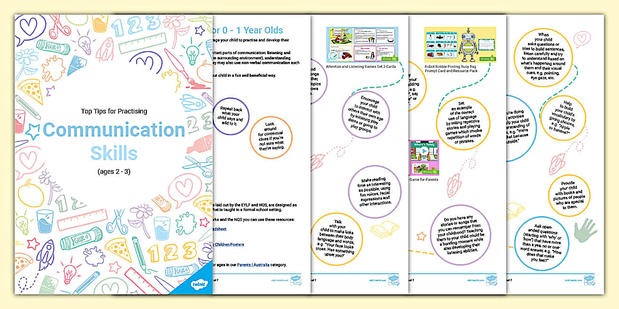 Top Tips for Practising Communication Skills (Ages 2 - 3)