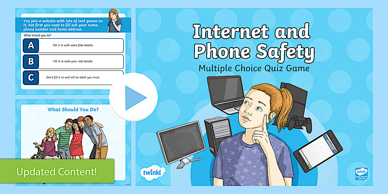 Internet Safety Quiz For Children - Teaching Resources