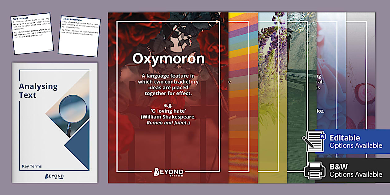 Key Literary Terms | GCSE English Analysing Text | Beyond