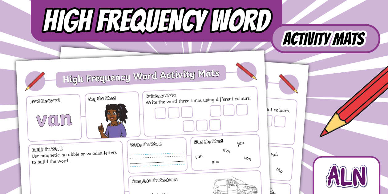 High Frequency Word Activity Mats