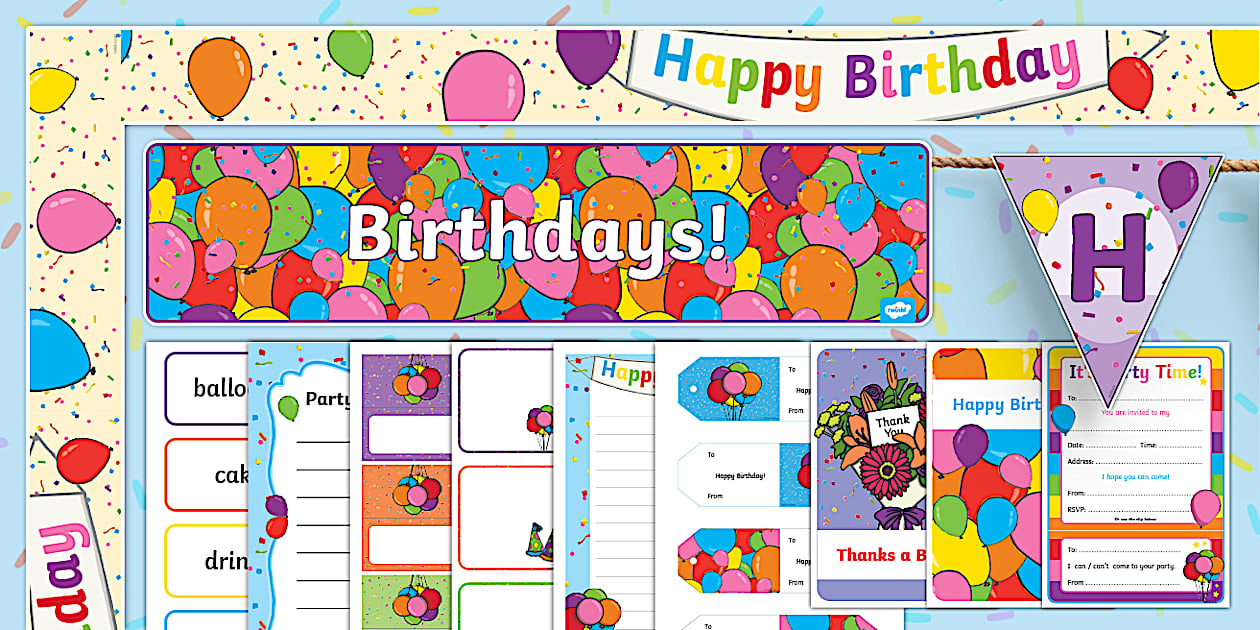 Birthday Role-Play Pack (teacher made) - Twinkl