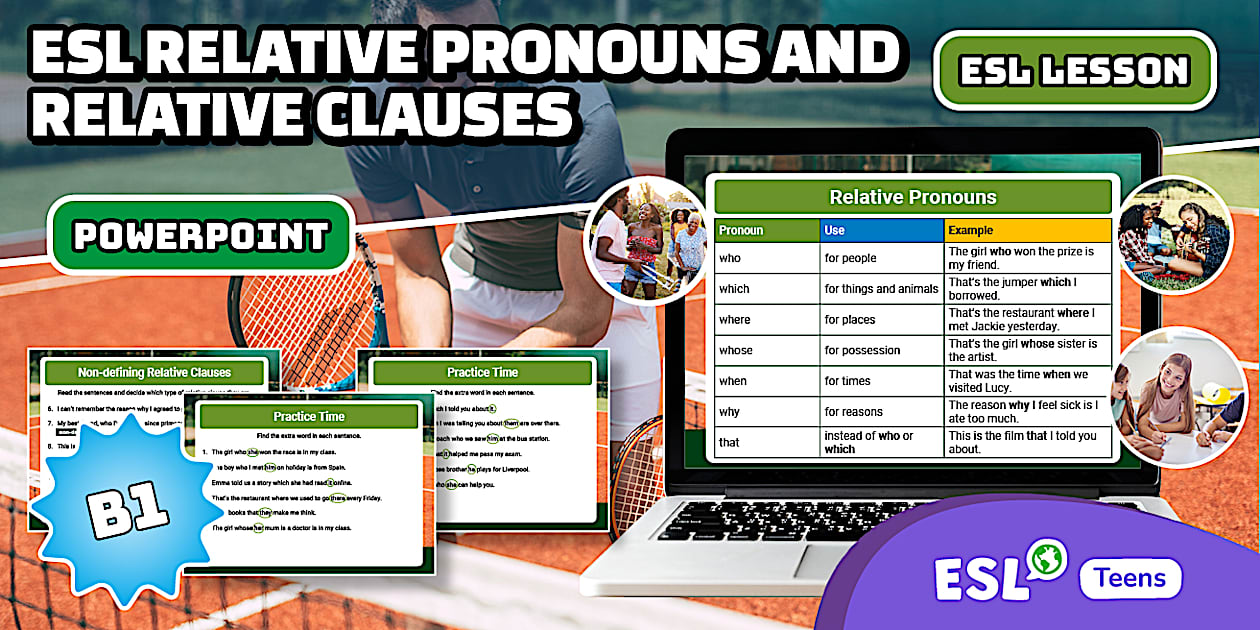 ESL Relative Pronouns & Relative Clauses PPT