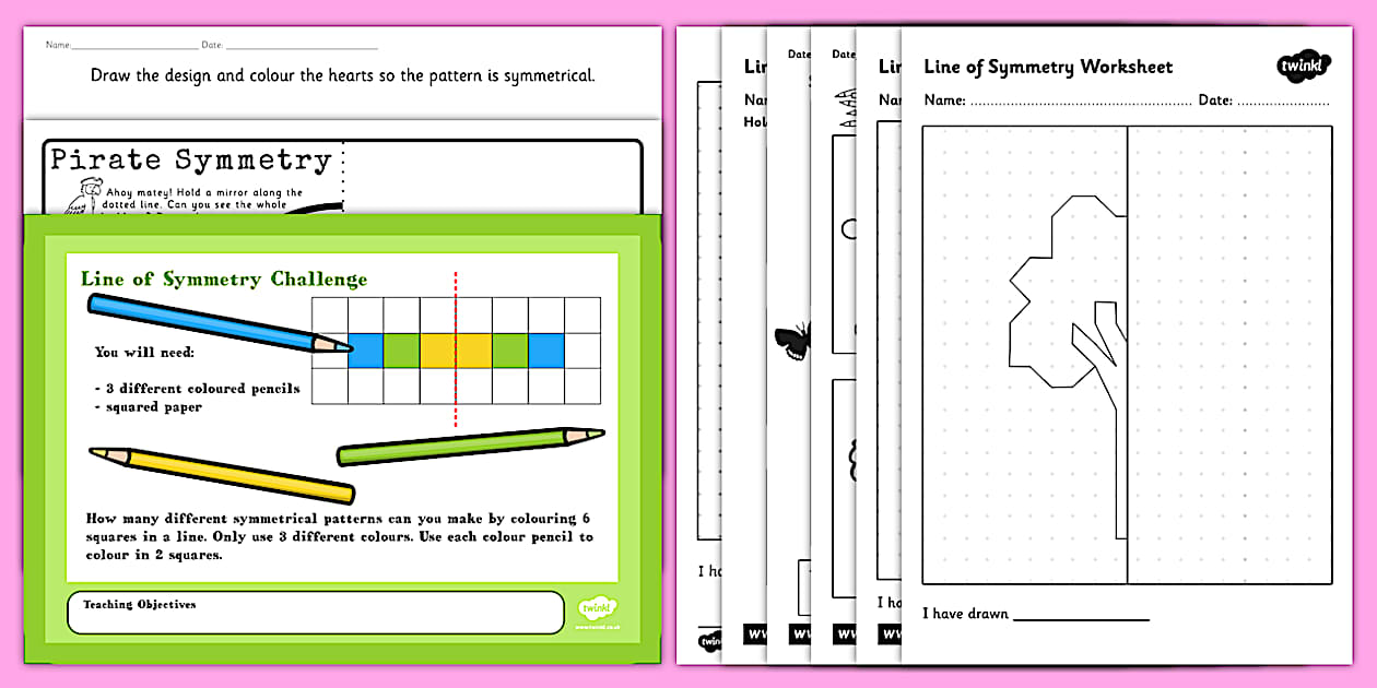 Lines of Symmetry KS1 Worksheets | Primary Resources