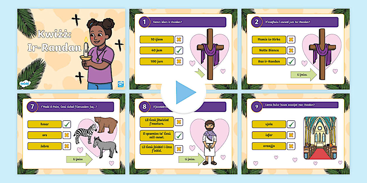 Kwiżż: Ir-Randan (teacher made) - Twinkl