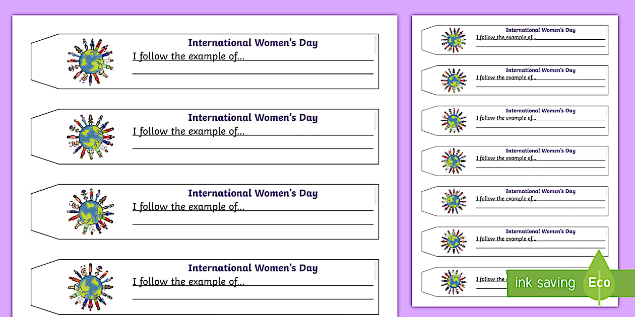 NSW International Women's Day Paper Chain (teacher made)