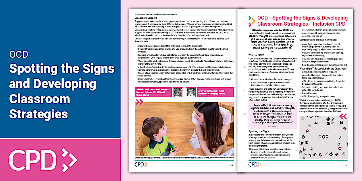 OCD - Spotting the Signs and Developing Classroom Strategies ...