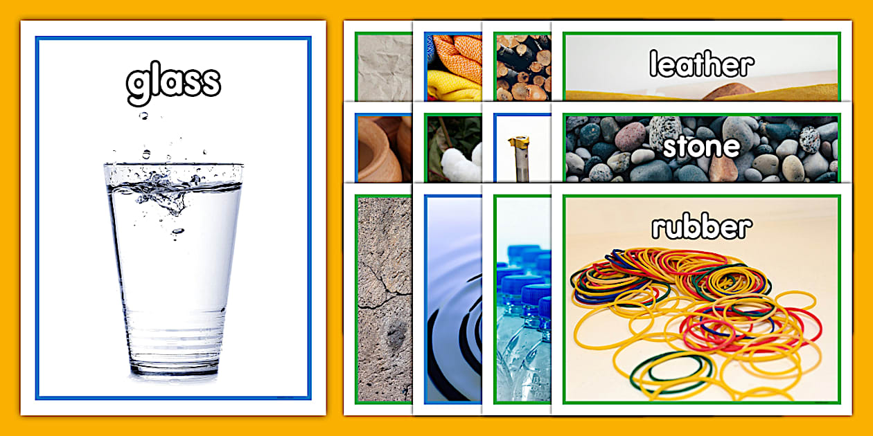 Types of Materials Photos (teacher made) - Twinkl