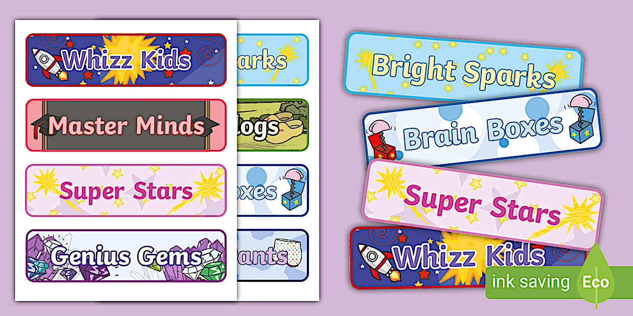 👉 Group tray labels Tray Labels - (teacher made) - Twinkl