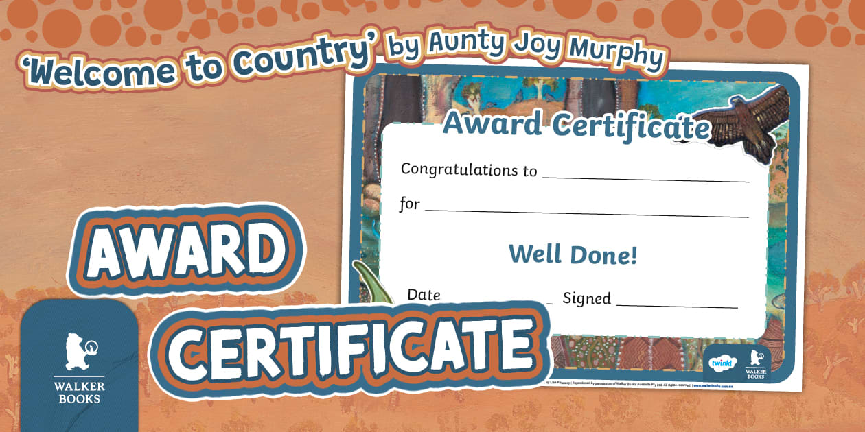 Award Certificates with Contemporary Aboriginal Art