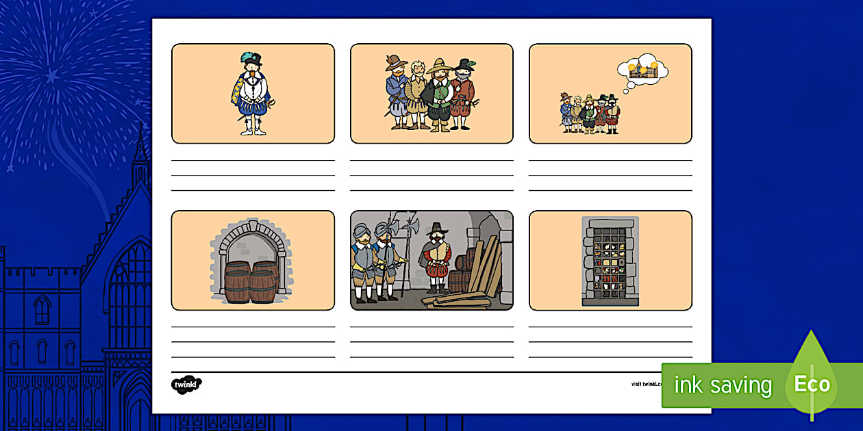 Guy Fawkes and the Gunpowder Plot: Storyboard Template