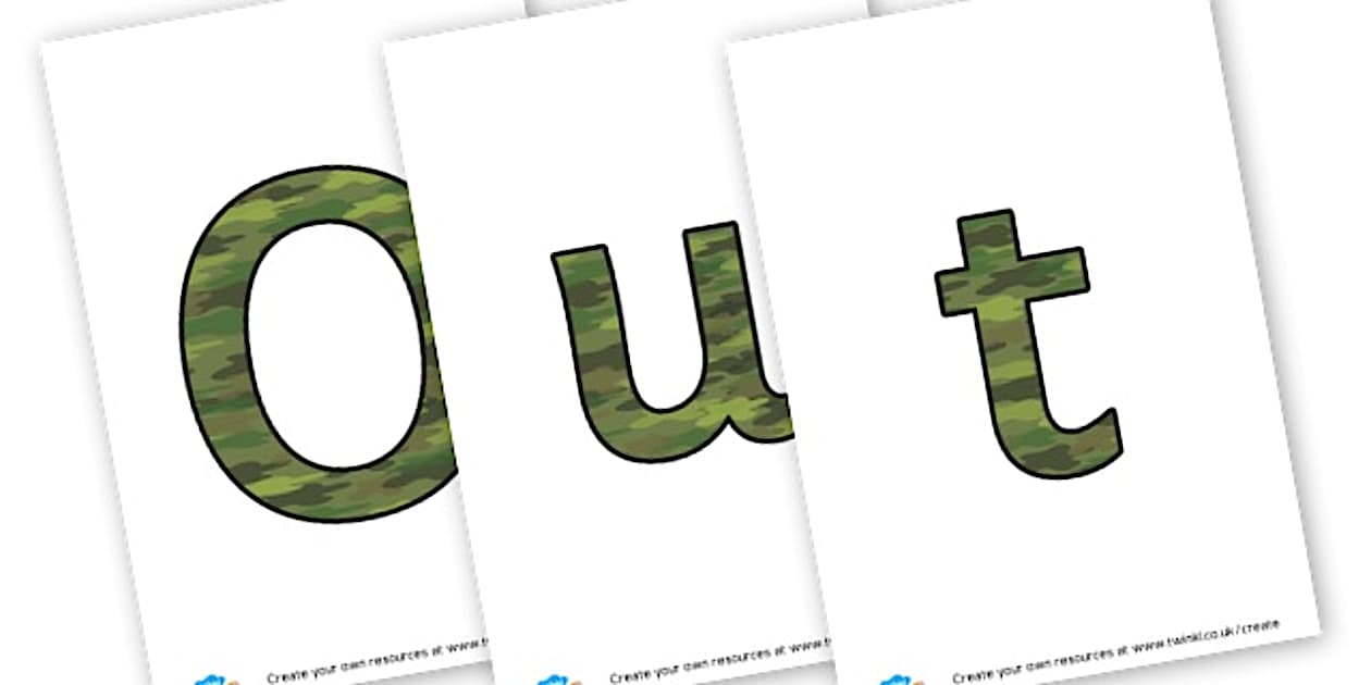 Outside Learning - display lettering (professor feito)