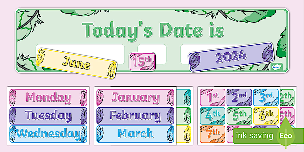 Today's Date Pastel-Themed Resource Pack (Teacher-Made)