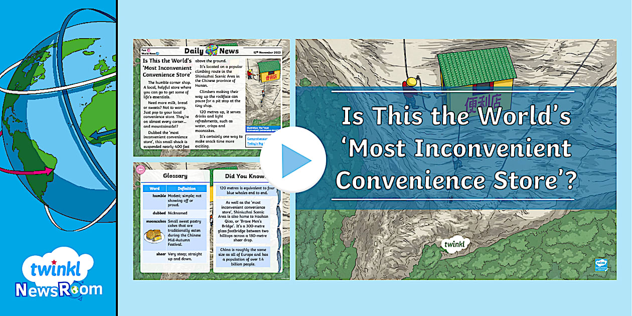World’s ‘Most Inconvenient Convenience Store’ - Twinkl