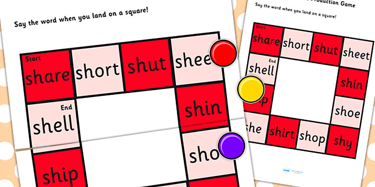 Initial 'sh' Production Game - ESL 'sh' Pronunciation Game