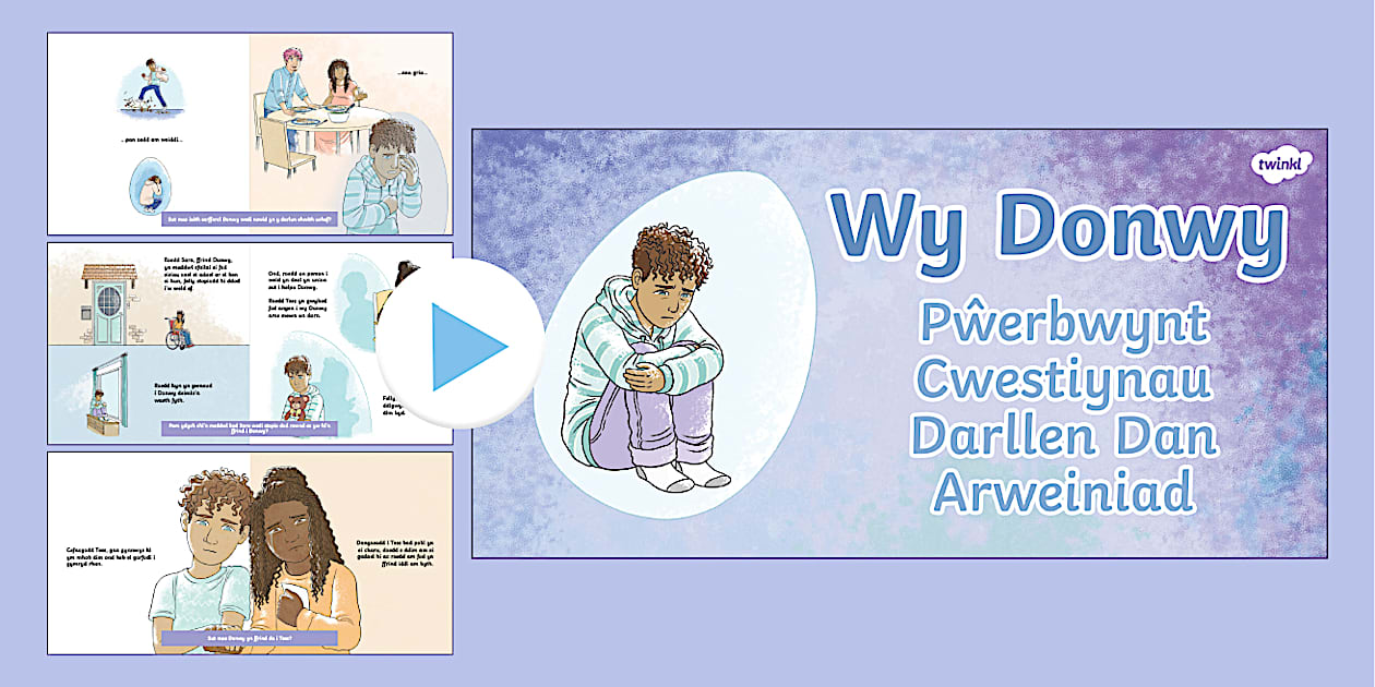 Wy Donwy: Pŵerbwynt Darllen a Deall (l'enseignant a fait)