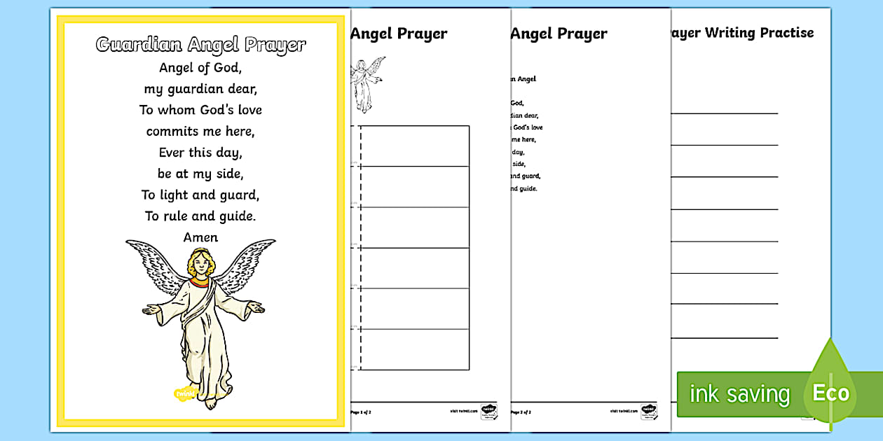 Guardian Angel Prayer Resource Pack